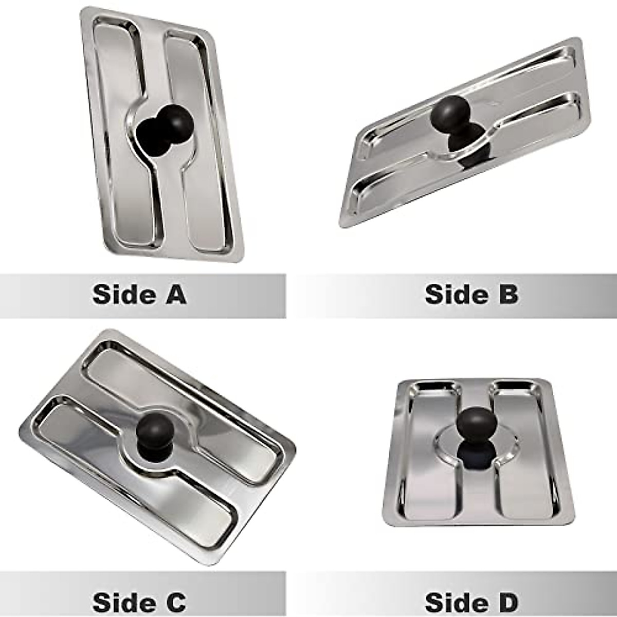 UOIENRT Toaster Dust Cover, Stainless Toaster Appliance Top Cover, Steel Electric Bread Maker Upper Cover for Bread Machine