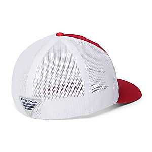 Columbia PFG Mesh Stateside Mountain Red/USA Triangle SM/MD (6 5/8-7)