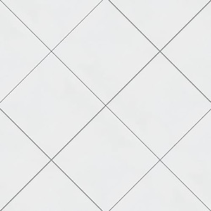Merola Tile FRC8TWEW Twenties White 7.75" x 7.75" Ceramic Floor and Wall Tile, 25