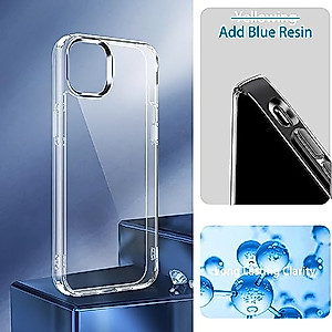 JJGoo Compatiable with iPhone 12 Case and 12 Pro Case Clear, Transparent Shockproof Phone Case, Slim Anti-Scratch Hard PC Back Protective Cover Bumper, Clear