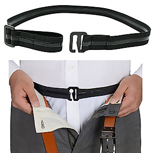 Shirt Stay Plus Tuck-It Belt Style Shirt Stay for Men Police from (Made in USA -Standard Size)(Select Series) Hidden Shirt Tucker Holder (2 Pack)