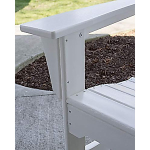 POLYWOOD MNR10BL Modern Adirondack Rocker, Black