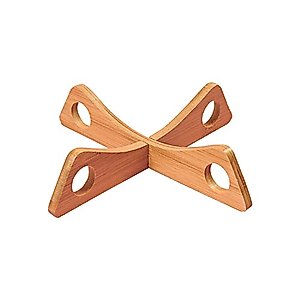 ZhenSanHuan Wood Trivet Reversible Pot Holder Detachable