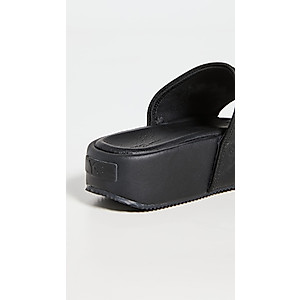 adidas Women's Y-3 Slides, Black/Black/Corewhite, 5.5 Medium US