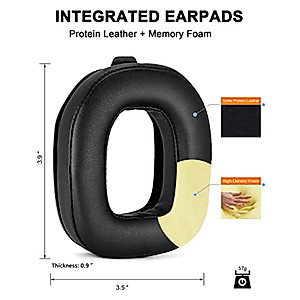 A50 Gen 3 Mod Kit - defean Replacement Earpads and Headband Compatible with Astro A50 Gen 3 Headset,Ear Cushions, Upgrade High-Density Noise Cancelling Foam, Added Thickness (Black Protein)