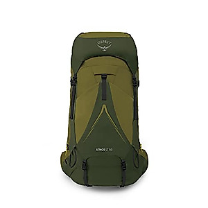 Osprey Atmos AG LT 50L Men's Backpacking Backpack, Scenic Valley/Green Peppercorn, L/XL