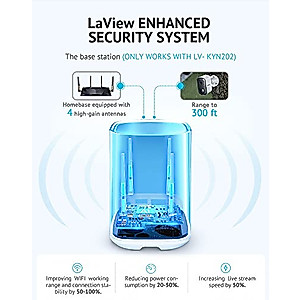 LaView 3MP Wireless Camera for Home/Outdoor Security (2 Pack), 2K Battery Powered WiFi Camera with Night Vision, 270-Day Battery Life, AI Human Detection, 2 Way Audio, Siren, IP66, Works with Alexa