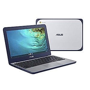 ASUS Chromebook C202XA Rugged & Spill Resistant Laptop, 11.6" HD, 180 Degree, MediaTek 8173C Processor, 4GB RAM, 32GB Storage, MIL-STD 810G Durability, Blue, Education, Chrome OS, C202XA-YB04-BL