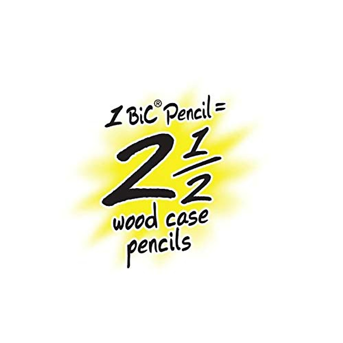 BIC Xtra-Life Mechanical Pencil, Clear Barrel, Medium Point (0.7mm), 12-Count , Black