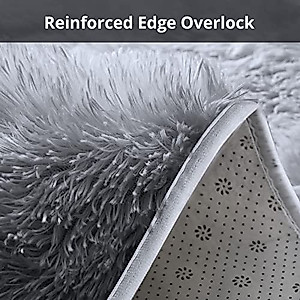 OPLEBEPE Ultra Soft Fluffy Rug for Bedroom, 6x9 Area Rugs for Living Room