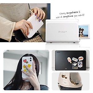 Pricker+ Photo Cartridge 2.56x3.57 (10EA), Portable Printer, Connect via App, Photo Printer, DIY, Color Photo, Mini Printer