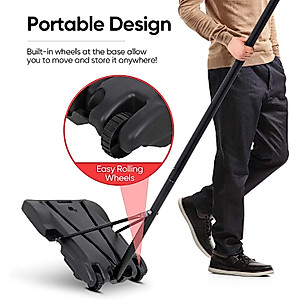 JupiterForce Basketball Hoop Outdoor 5.5-7Ft Height Adjustable, Portable Basketball Hoops & Goals with Backboard&Wheels for Kids/Adults Indoor