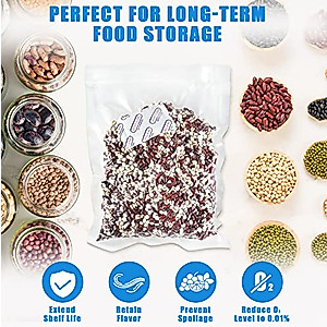 120 Packs 500CC Food Grade Oxygen Absorbers(10 Packs in Individual Vacuum Bag, 12x Packs of 10), Oxygen Absorbers for Food Storage & Mylar Bags, Canning, Mason Jars, Survival and Preserved Foods