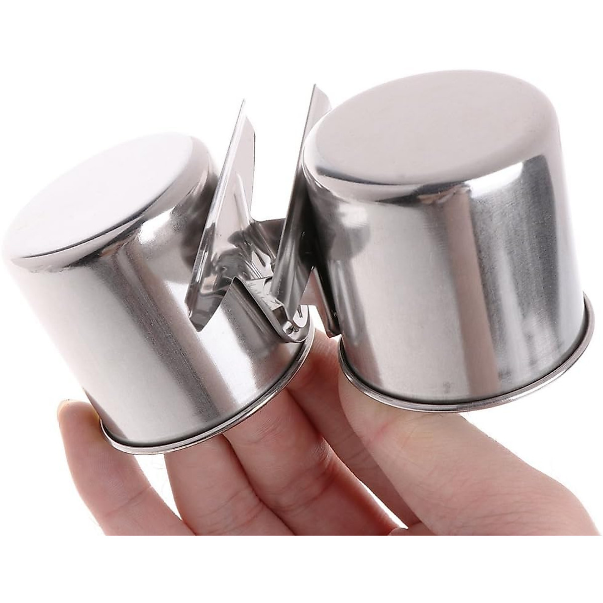 Parrot Feeding Cups Hanging Pet Animal Stainless Steel Birdcage Bowls Bird Bowls for Cage Parakeet Bird Cage Accessories Suitable Small and Medium Bird Pet Supplies