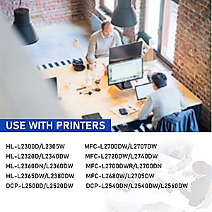 TN-660 TN 660 TN660 High Yield Black Toner Cartridge 2 Pack Compatible Replacement for Brother TN6602PK TN630 HL-L2380DW HL-L2300D HL-L2320D HL-L2340DW MFC-L2700DW MFC-L2740DW DCP-L2540DW Printer