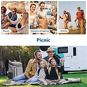 Lekespring Cooler Backpack 40 Cans Insulated Leak Proof Waterproof 24h Backpack Cooler for Man and Women