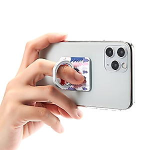 Bunker Ring Edge, Cell Phone Ring Grip Stand, 360°Rotation Metal Ring, Compatible with Most Smartphones (Blush Gold)