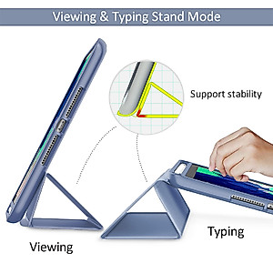 Gahwa iPad 9.7 Case 2018 iPad 6th Generation/ 2017 iPad 5th Generation/iPad Air 2/iPad Air Case - Ultra Slim Lightweight Stand Case with Auto Wake/Sleep Slim Smart Cover for iPad 9.7 Inch(Lavender)