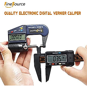 Digital Caliper, 6 Inch/ 150mm Vernier Caliper Measuring Tool, 6 Inch Calipers with 2.2'' Large LCD Screen, inch/mm Conversion, Auto-Off, for Length Depth Inner and Outer Diameter Measuring