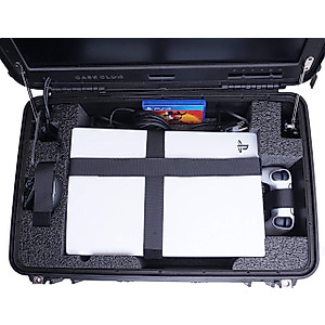 Case Club Gaming Station to Fit PlayStation 5. Comes with Built-in 24" 1080p Monitor, Cooling Fans, & Speakers. Fits PS5 (Disc or Digital), Controllers, & Games, (PS5 & Accessories NOT Included)