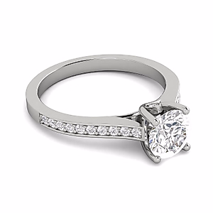 3/4ctw Diamond Engagement Ring in 10k White Gold