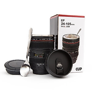STRATA CUPS BUNDLE! 16 oz Clear Acrylic Tumblers (12 pack) + 13.5 oz Camera Lens Coffee Mug