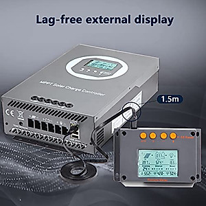 100 Amp MPPT Solar Charge Controller 48V 36V 24V 12V Auto,PV 150V Max Input Solar Panel , 100A Solar Panel Regulator Max Input Power 5000W, for AGM Sealed Gel Flooded Lithium Battery