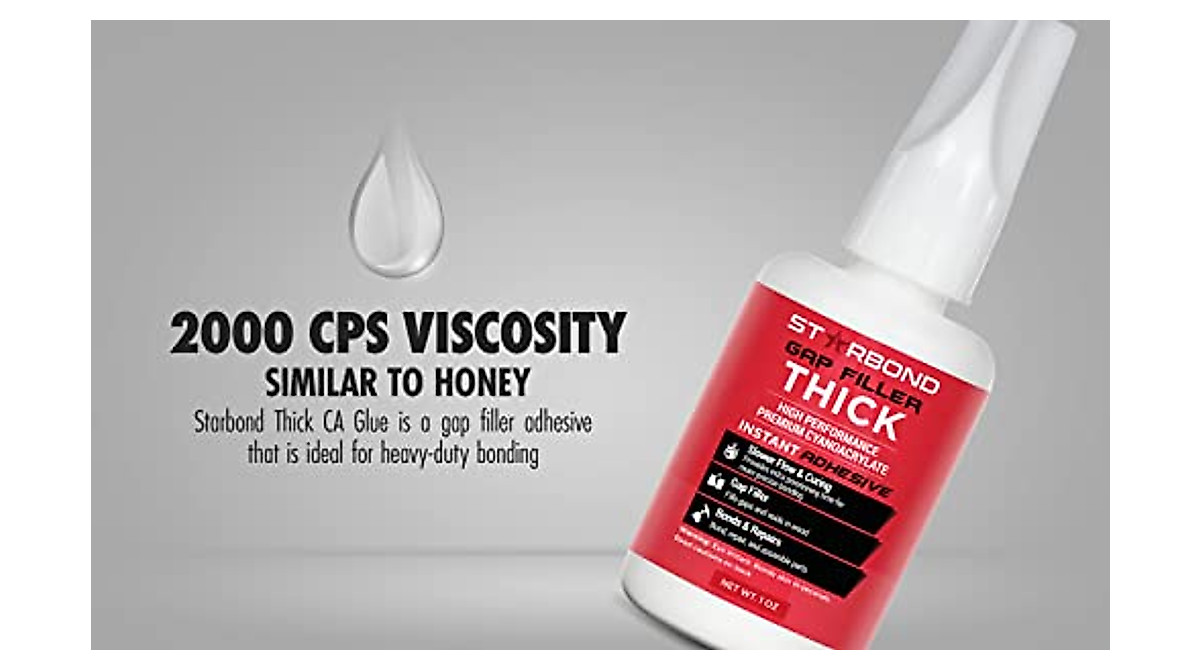 Premium Cyanoacrylate Super Glue by STARBOND - Thick Gap Filler Adhesive