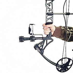 Bow Phone Mount for The Use of Camera of iPhone, Samsung, GoPro Smartphone Bow Holder Accessory Photos and Video Archery Hunting Moment Outdoor Compound Bow Hunting, Black