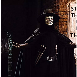 V for Vendetta Mask, Halloween Masks - Guy Masks for Kids Costume