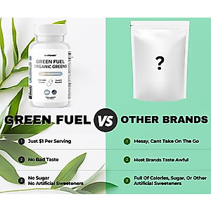envitamin Green Fuel Organic Greens Tablets - Organic Greens, Fruit and Vegetable Blend