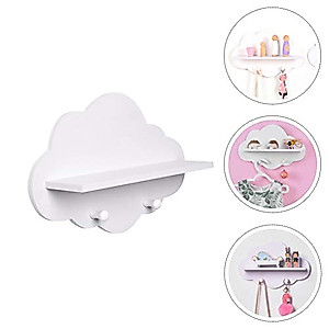 WINOMO Cloud Wall Hook Wall Key Hangers Clothes Coat Rack Hat Scarf Hook Decorative Hook for Girls Bedroom Kitchen Bathroom Entryway Balcony