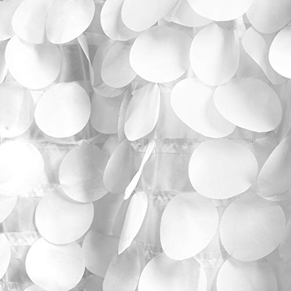 Lush Decor Lush Décor, White Gigi Valance Textured Window Kitchen Curtain (Single), 70" W x 14" L