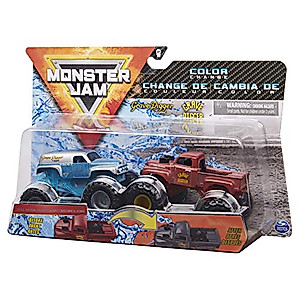 Monster Jam, Official Megalodon vs. Octon8er Color-Changing Die-Cast Monster Trucks, 1:64 Scale
