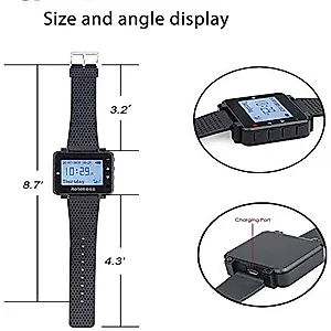Retekess T128 Restaurant Pager System,Wireless Caregiver Call System,10 4-Key Waterproof Alert Call Buttons for Waiter,Customer,Staff,Caregiver