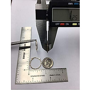 14k Yellow Gold Twisted Round Hoop Earrings (18mm)……