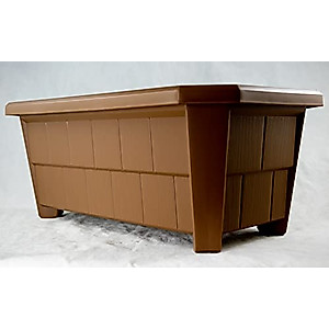 Japanese Plastic Bonsai Training Pot, Cactus & Succulent Planter - 13.75"x 7.5"x 5.5"