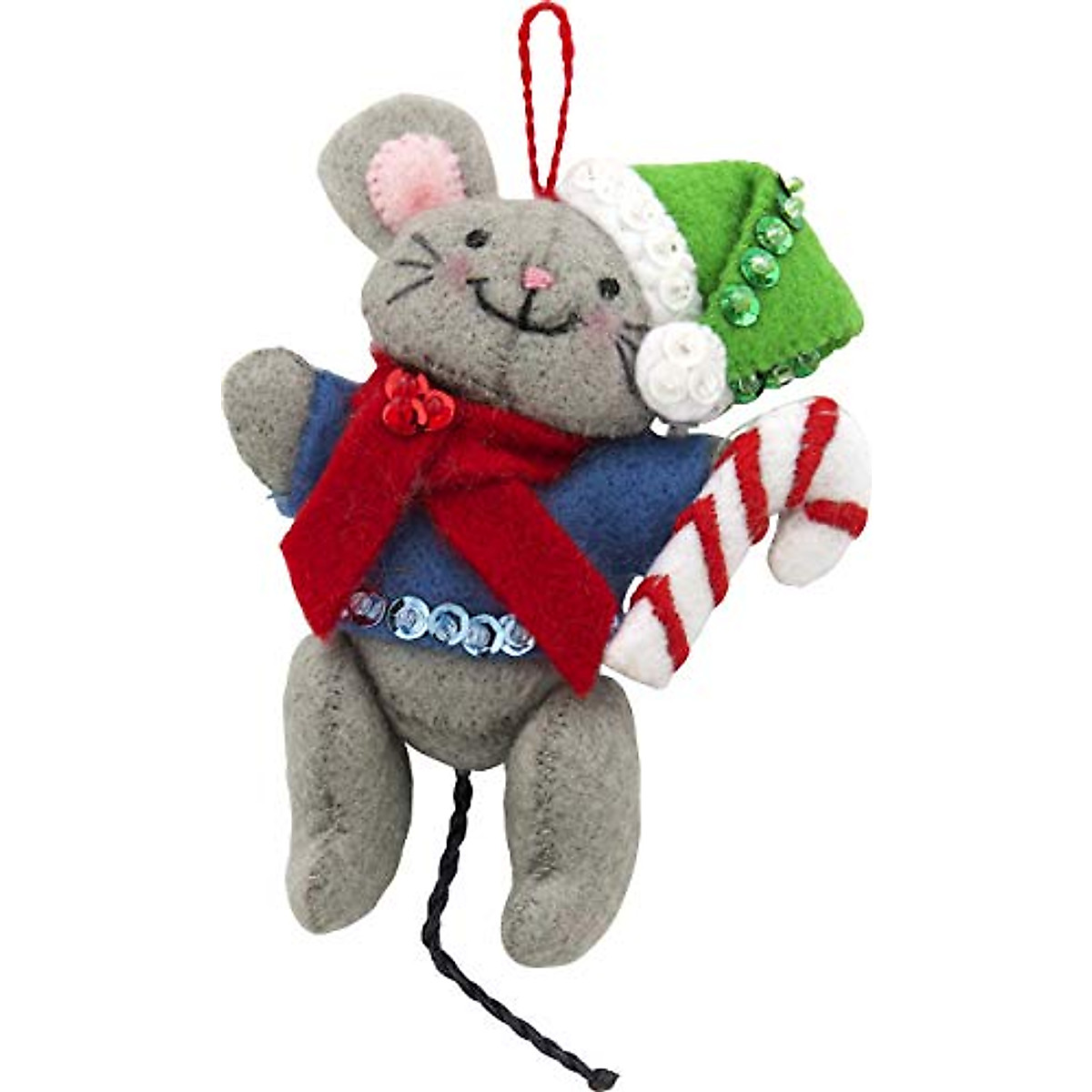 Bucilla 89288E Felt Applique Christmas Ornament Kit, Night Before Christmas, Set of 6