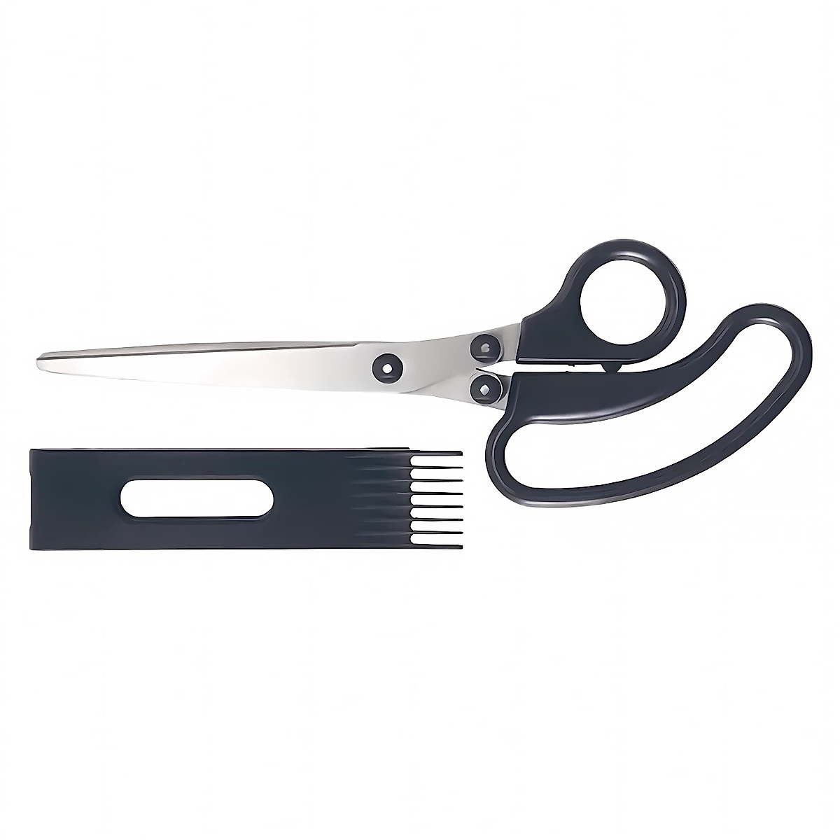 Sunstar Stationery S3711455 7-Blade Shredder Scissors, 7.9 inches (200 mm), Black