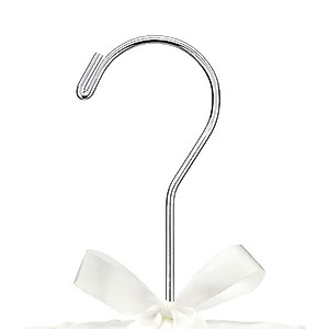 Whitmor 8PK Sat Blouse Hanger, 8 Count, Bone