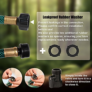 Garden Hose Leakproof for Gardener: 1/2” PVC Water Hoses with GHT Fittings - 10 FT No Kink and Flexible for Outdoor