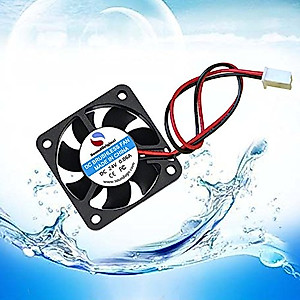 SoundOriginal 2pcs Brushless DC Cooling Fan 24V 0.06A 40mm x 40mm x10mm Speed 6800 RPM Fans for 3D Printer Humidifier Aromatherapy and Other Small Appliances Series Repair Replacement (Black 24V)