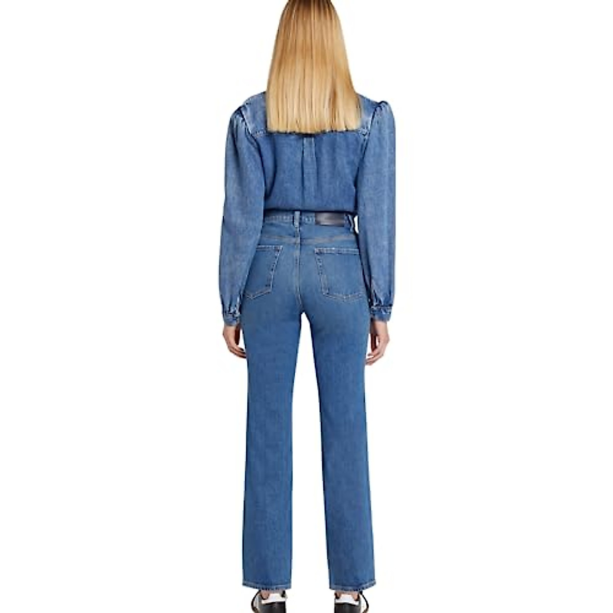 7 For All Mankind Women's Logan Stovepipe Straight Leg Jeans in Explorer