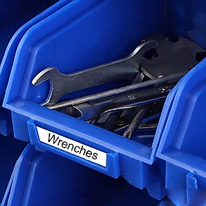 Aonomi Rhino 18443 18444 18445 9mm 12mm 19mm Label Tapes Replace for DYMO Rhino 3/8" 1/2" 3/4" Permanent Vinyl Tape Compatible with DYMO Rhino 4200 5200 5000 6000+ Label Maker, Black on White,3-Pack