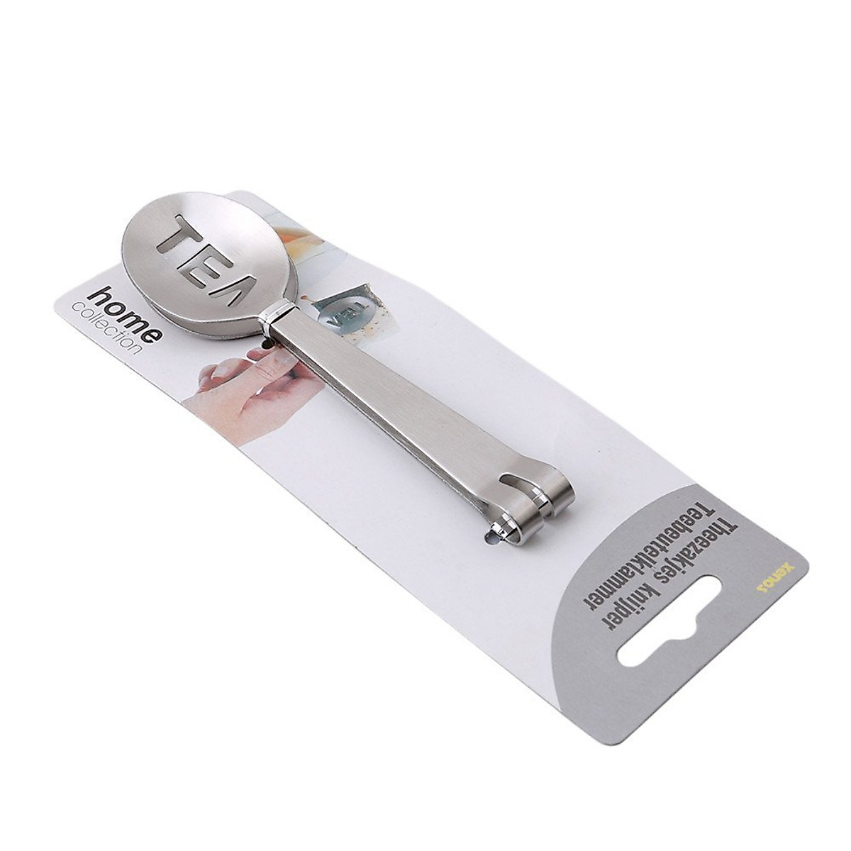 DINGJIN 2 Piece Stainless Steel Tea Tongs Teabag Squeezer Strainer Holder Grip Metal Spoon Mini Sugar Clip Kitchen Bar Tools