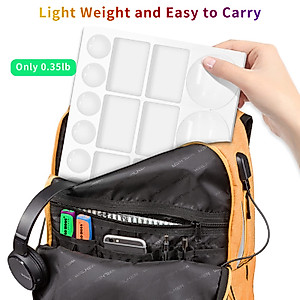 20 Well Watercolor Paint Tray Palette Pallet Acrylic Painting Mixing Plastic Artist Large Square Palette, 13 x 10 Inches, White, 1PCS