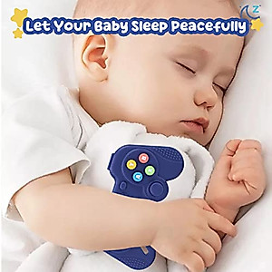 FXK Baby Teething Toys, 2 Pack TV Remote Control & Game Controller Shape Teether Toys, BPA Free Chew Toys Set for Babies 6-12 Months(Black+Blue)