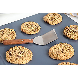 Fox Run - 5341 Fox Run Cookie/Brownie Spatula, 1 x 2.25 x 7 inches, Stainless Steel/Wood