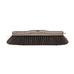 Horsehair Broom Natural Bristles with Metal Handle, Durable Beech Wood Brush Head Genuine Horse Hair Bristles, Swiss Made Broom - Parquet, Solid Hardwood Floor, Tile Surfaces