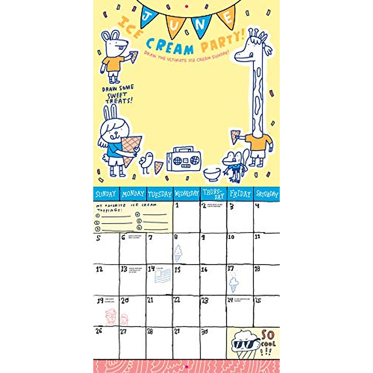 Kid's Awesome Activity Wall Calendar 2022: A year of pure fun, with no batteries included.